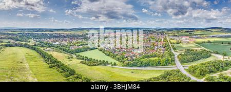 historic german city of fritzlar in the back perpendicular Stock Photo ...