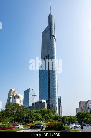 The 89 stories Zifeng Tower at Gulou, which includes the ...