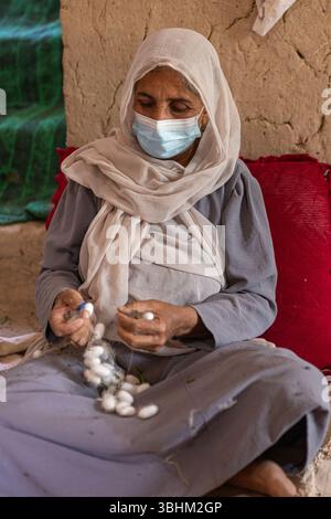 Significant growth in silk thread production by women in Herat province ...