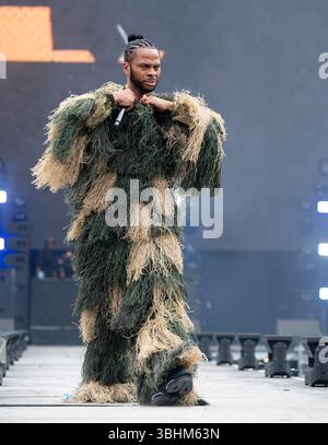 Dexta Daps preforming at Wireless Festival, Finsbury Park in London, UK ...