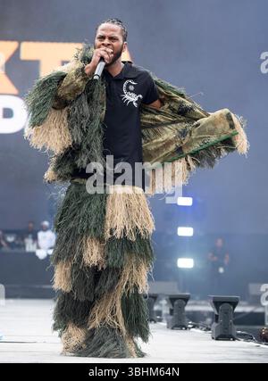 Dexta Daps preforming at Wireless Festival, Finsbury Park in London, UK ...