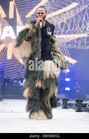 Dexta Daps preforming at Wireless Festival, Finsbury Park in London, UK ...