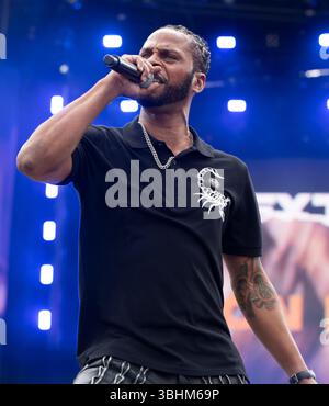 Dexta Daps preforming at Wireless Festival, Finsbury Park in London, UK ...