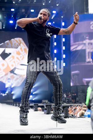 Dexta Daps preforming at Wireless Festival, Finsbury Park in London, UK ...