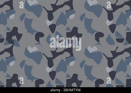 Military geometric fabrics seamless pattern design with camouflage ...