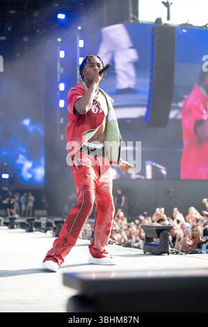 lil Tjay preforming at Wireless Festival, Finsbury Park, London UK 2023 ...