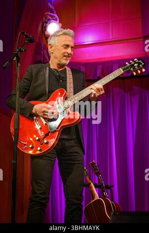 Blues, guitarist, singer, Colin James in concert Stock Photo - Alamy