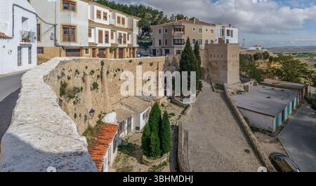 Cave houses. Chinchilla, Albacete province, Castilla La Mancha, Spain ...