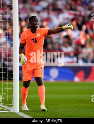 Senegal goalkeeper Edouard Mendy during the international friendly ...