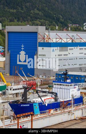 Shipyard, Ketchikan, Revillagigedo Island, Alaska,USA Stock Photo - Alamy