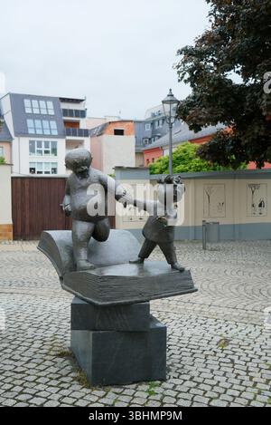 Father and Son Monument and Vogtland Museum in Nobelstrasse, Plauen ...