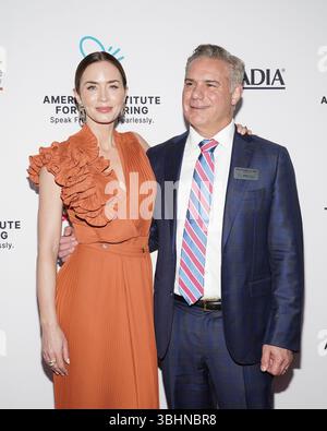 Emily Blunt, Shawn Fagan at arrivals for The American Institute for ...