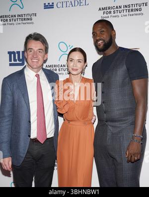 Will Blodgett, Emily Blunt, Michael Anthony Kidd-Gilchrist at arrivals ...