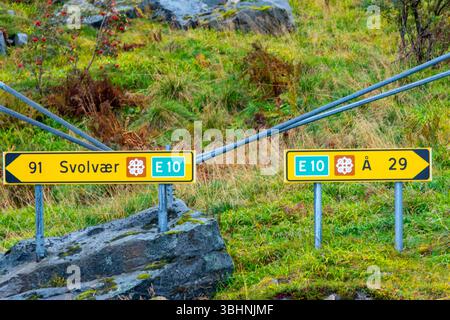 European Route E10 in Lofoten - Norway Stock Photo - Alamy