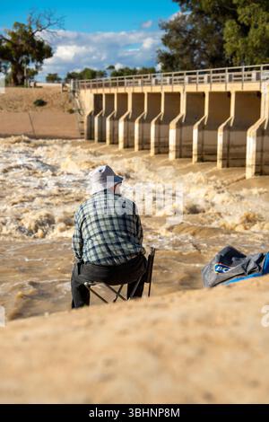 May 2025: Late afternoon at Menindee Lakes Dam in western New South ...