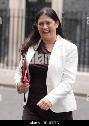 Chancellor Rachel Reeves after delivering a speech in the media ...