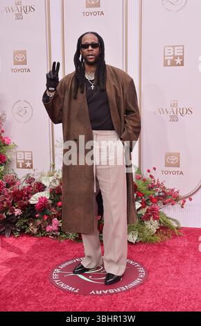 2 Chainz attends the 2025 BET Awards at Peacock Theater. (Photo by ...