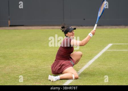ROSMALEN, NETHERLANDS - JUNE 10: Bianca Andreescu of Canada during the ...