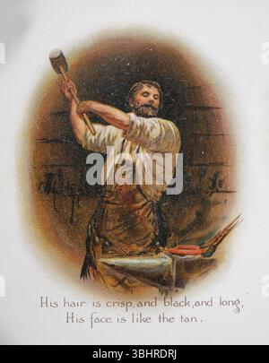 The Village Blacksmith Poem (Longfellow Stock Photo - Alamy