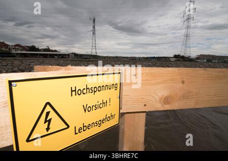 energy supply with a 380 kv power line and power pole energy supply ...