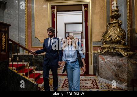 The Minister of Culture, Ernest Urtasun, and the Second Vice-President ...