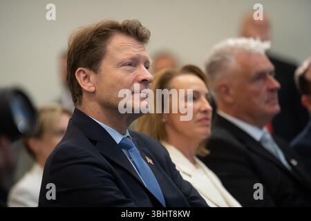 Reform UK deputy leader Richard Tice speaking during a Reform UK rally ...