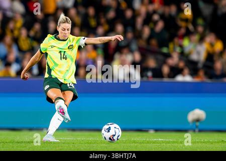 Alanna Kennedy of the Matildas is seen is seen during a training ...