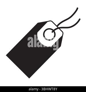 Label Flat Icon on white background in vector illustration Stock Vector ...