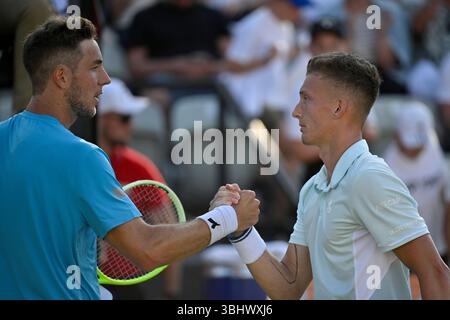 Jiri Lehecka (CZE) Gestik Geste atmet tief durch Tennis Herren BOSS ...