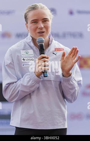 Oslo, Norway 11 June 2025 Julien Alfred of Saint Lucia a 100 meter ...