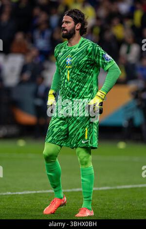Alisson Becker of Brazil during the FIFA World Cup 2026 Group C match ...