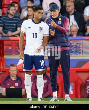 England manager Thomas Tuchel on the touchline during the 2026 FIFA ...