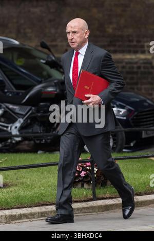 Defence Secretary John Healey arriving for a Cabinet meeting in Downing ...