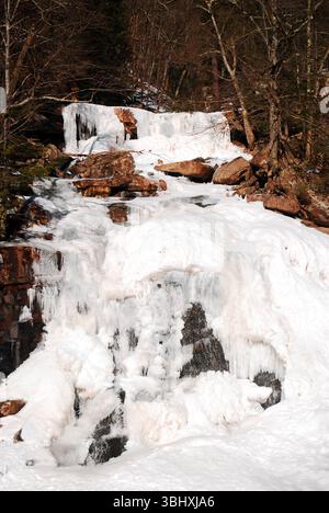 Frozen waterfall landscape photo Stock Photo - Alamy