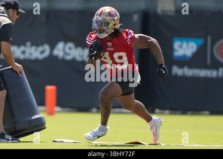 San Francisco 49ers cornerback Jakob Robinson (49) defends during an ...