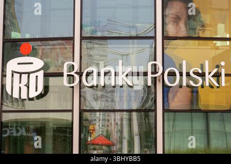 PKO Bank Polski logo seen on a building Stock Photo - Alamy