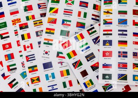 All national flags of the world. countries. Sticker flags of world ...
