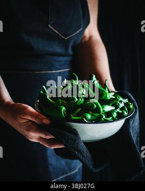 Person holds food wrapped in flatbread Stock Photo - Alamy