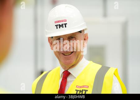 Defence Secretary John Healey during his visit to defence technology ...