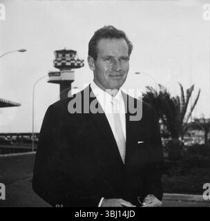 American actor Charlton Heston, USA 1950s Stock Photo - Alamy