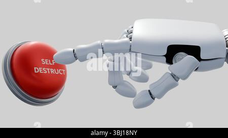 A 3D rendering of a robotic hand with defined joints and knuckles ...
