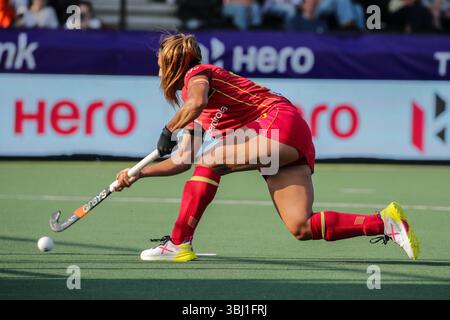 Xantal Gine (20 Spain) during the FIH Pro League game between Spain and ...