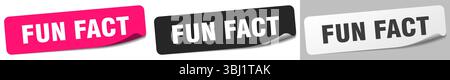 fact sticker. fact sticker set isolated on white background Stock ...