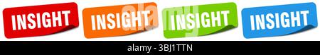 insight sticker. insight sticker set isolated on white background Stock ...