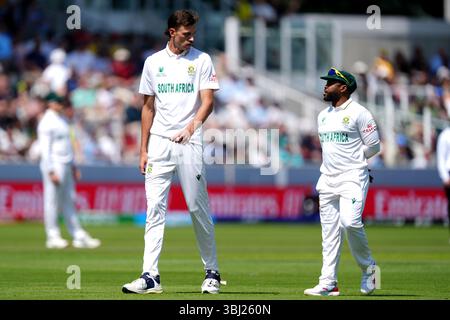South Africa's cricket captain Temba Bavuma holds the ICC World Test ...