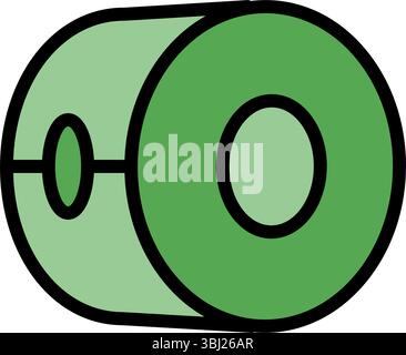 Kinesiology tape icon. Joints and ligaments support. Elastic ...