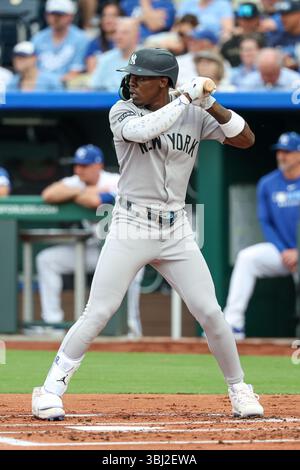 New York Yankees' Jazz Chisholm Jr. (13) steals second ahead of a throw to Houston Astros ...