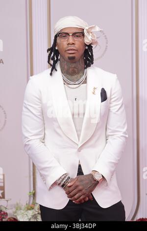 Money Bagg Yo attends the 2025 BET Awards at Peacock Theater. (Photo by ...