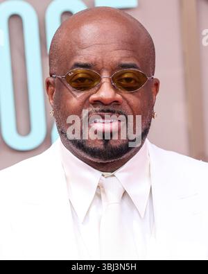 Jermaine Dupri arrives at the BET Awards on Monday, June 9, 2025, at ...