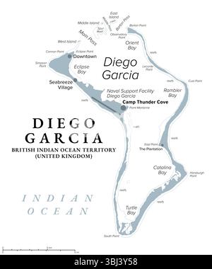 Diego Garcia, the largest island of the Chagos Archipelago, political ...